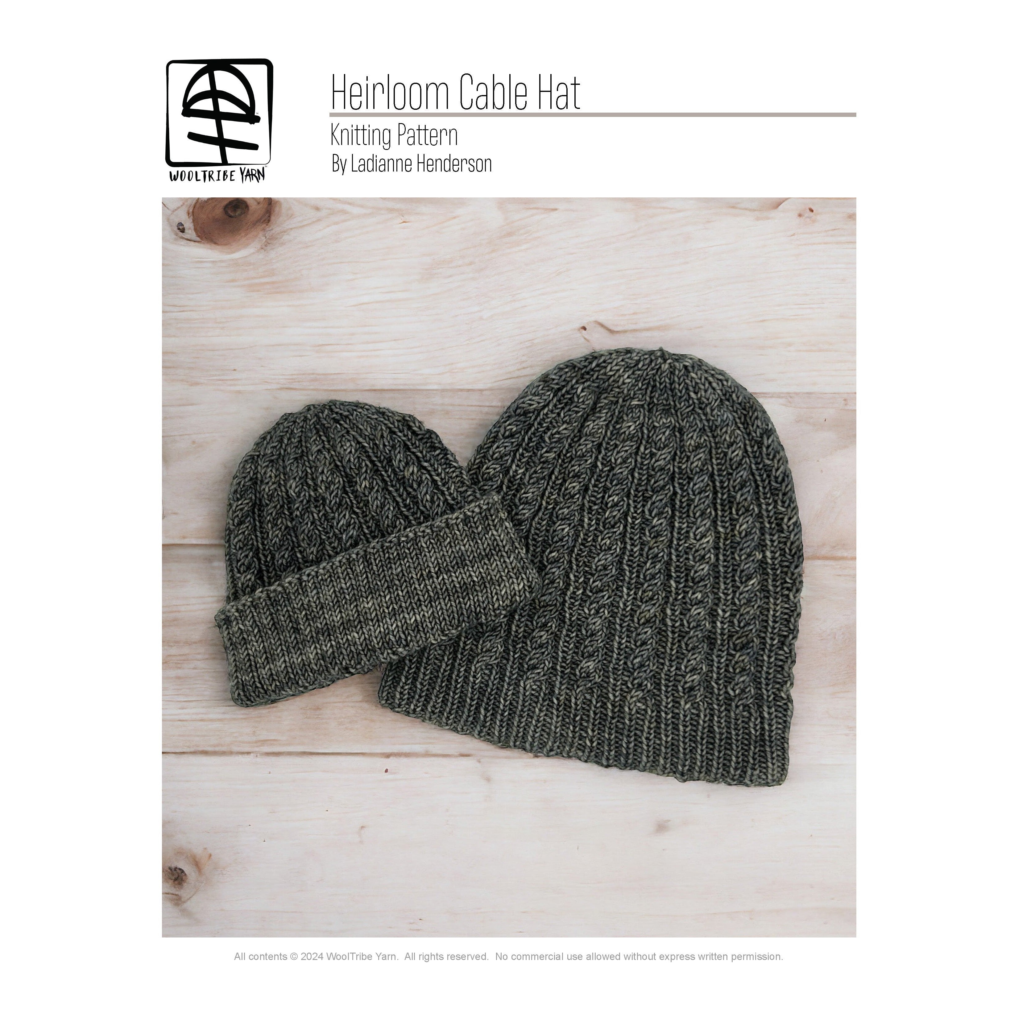 Heirloom Cable Hat Knitting Pattern – WOOLTRIBE